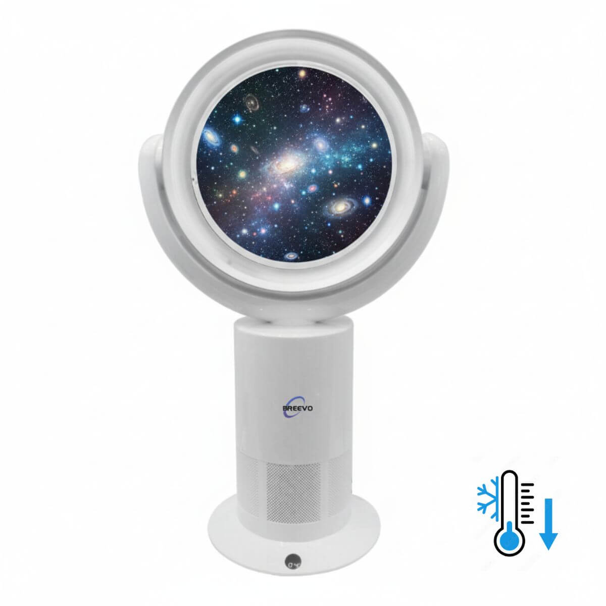 Bladeless Cooling Tower Fan NZ | Holographic Display Remote | AeroLoop ...